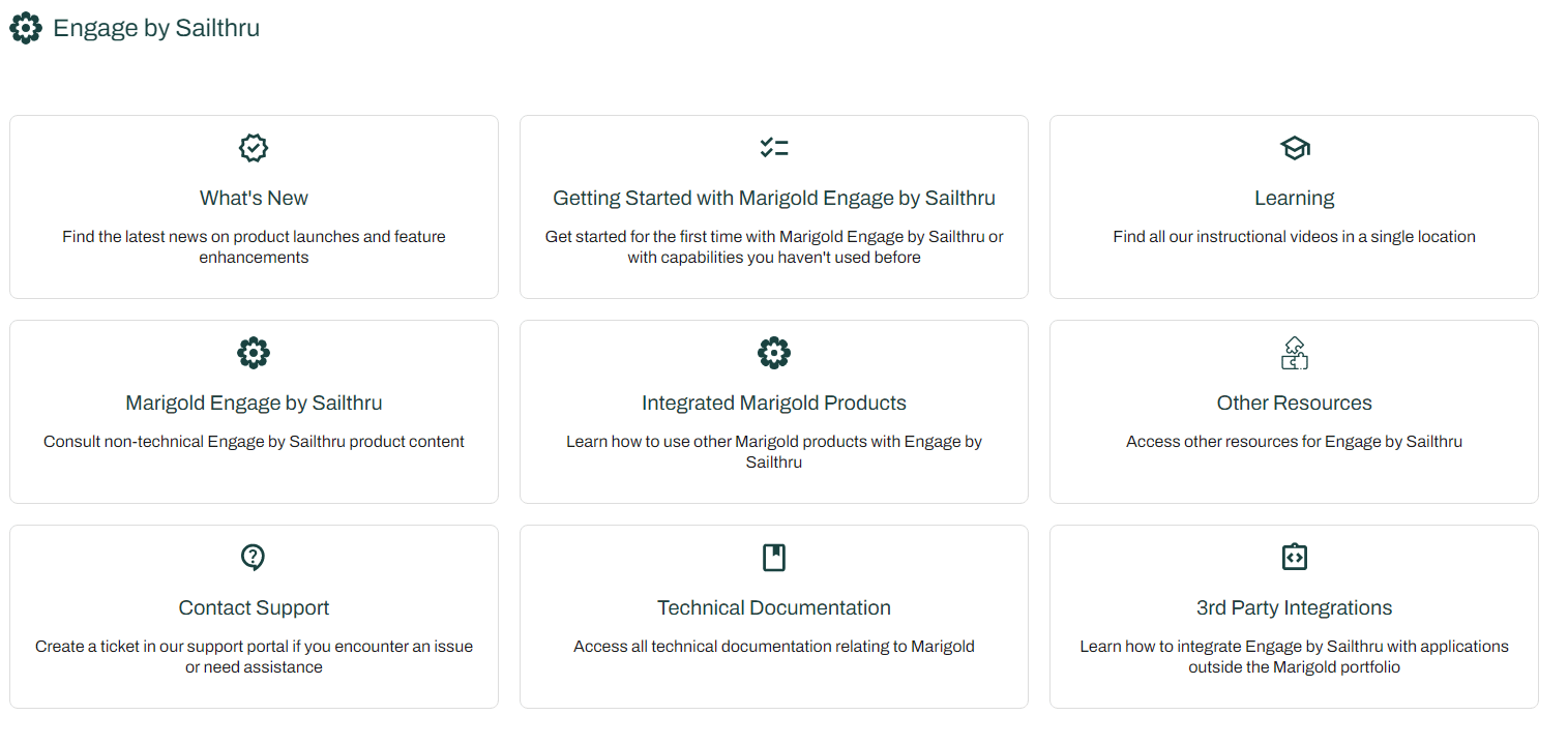 A new documentation experience - Sailthru Documentation