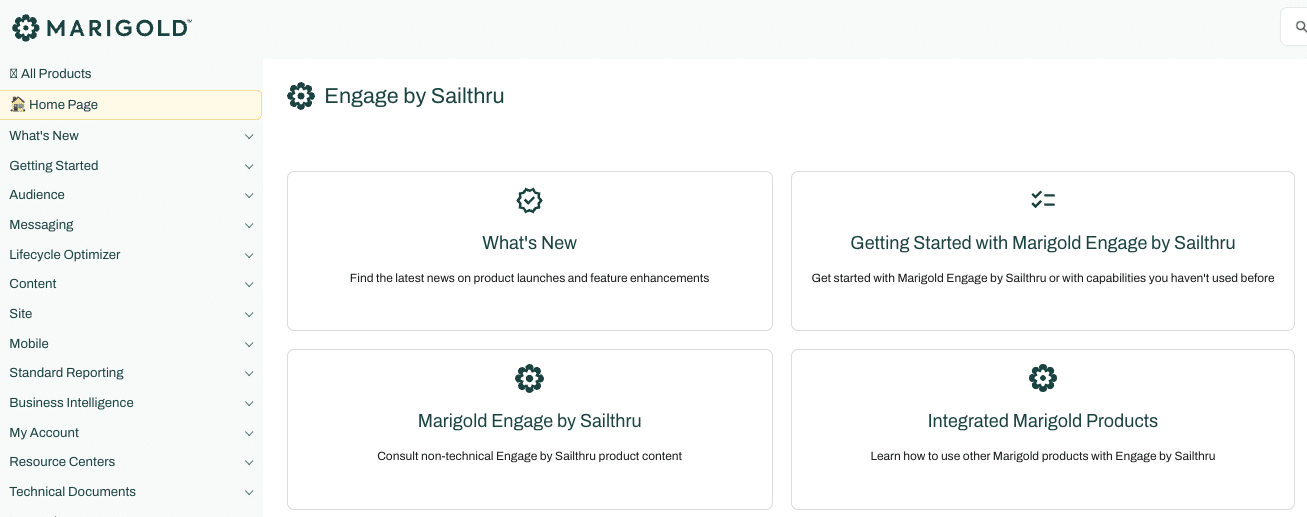 A new documentation experience - Sailthru Documentation